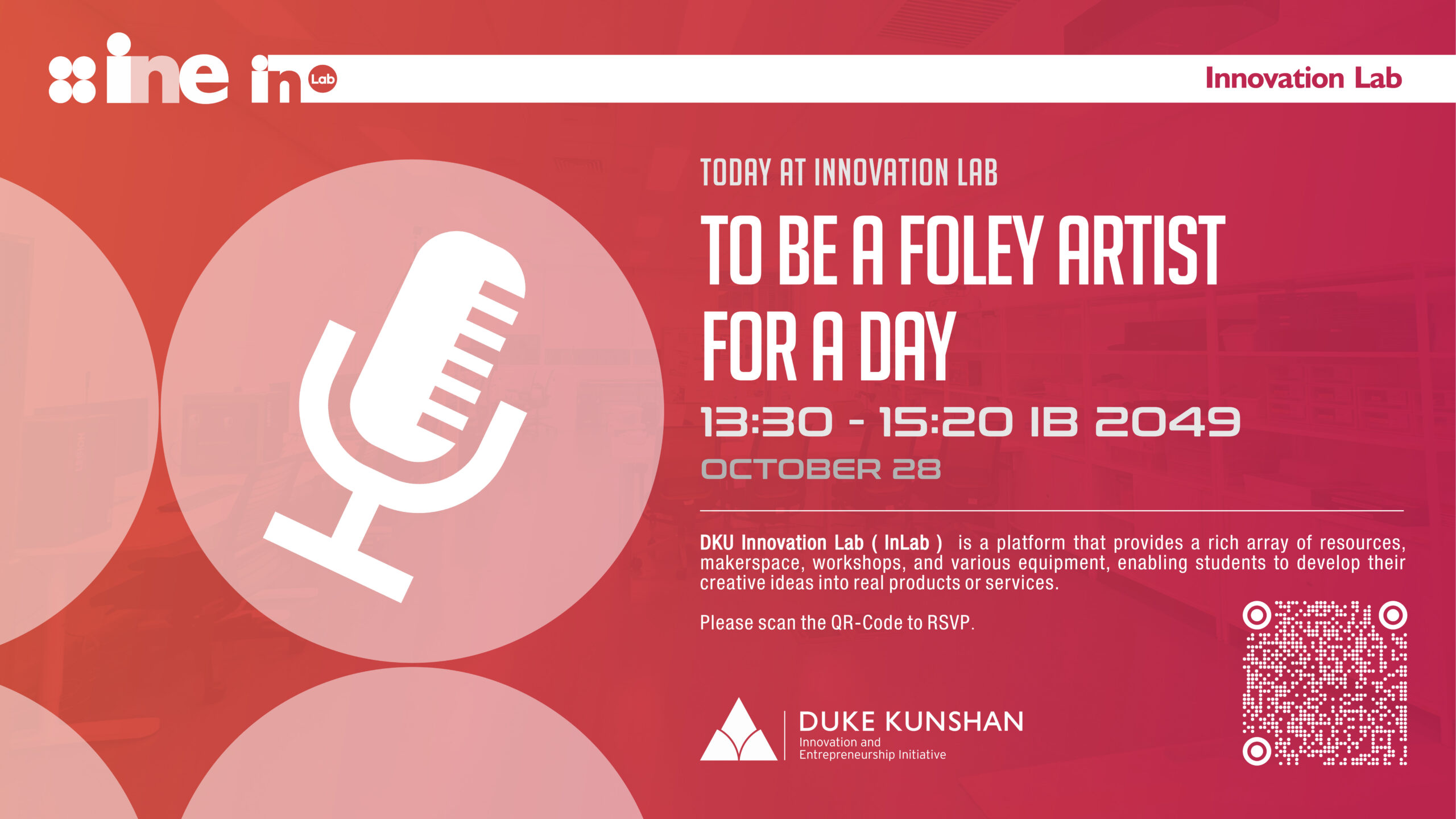 To be a Foley artist for a day – DKU Innovation and Entrepreneurship ...